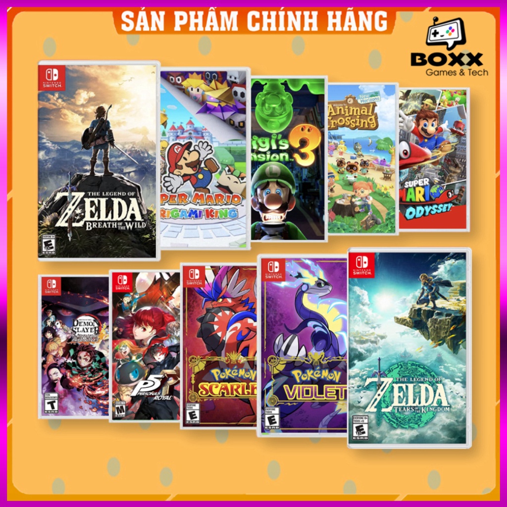 Băng Game Nintendo Switch Like New, Game Nintendo Switch 2ND đầy đủ box ...
