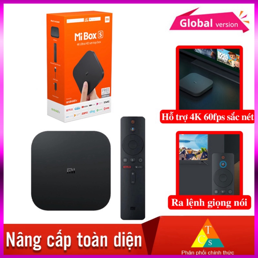 [Bản quốc tế] Android Tivi Box Xiaomi Mibox S 4K (Android 8.1 ...
