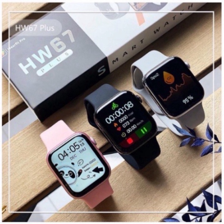 Đồng hồ thông minh HW67 Plus, Smartwatch tràn viền cảm ứng Cực mượt ...