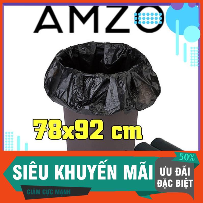3 cuộn (1kg) túi đựng rác đen, bao rác tự phân hủy sinh học AMZO ...