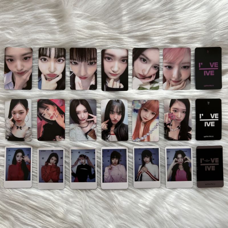Set card ảnh unoff I'VE IVE + WAVE Wonyoung, Yujin, Rei, Liz, Gaeul ...