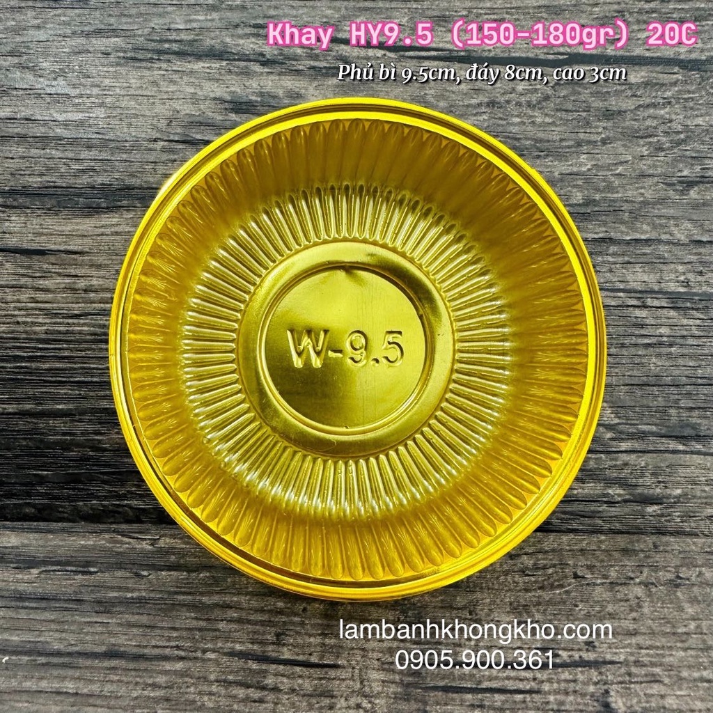 Khay Trung Thu HY9.5 TRÒN VÀNG (set 100 cái) - Đựng Bánh 150-180gram | Shopee Việt Nam