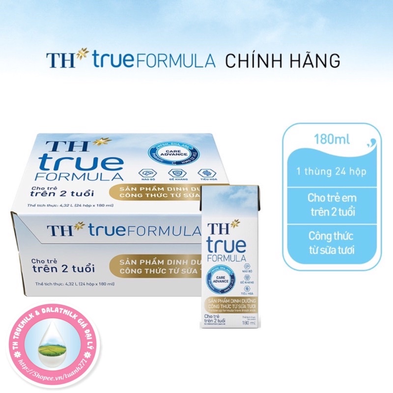 TH TRUE FORMULA 180ml(24 hộp) | Shopee Việt Nam