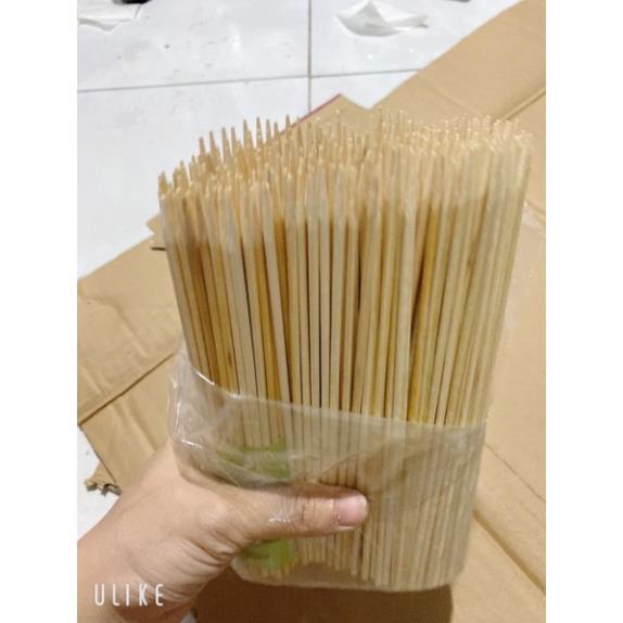 Túi 500 gram que tăm tre xiên thịt, xiên xúc xích, hoa quả dài 15cm, 20cm, 30cm | Shopee Việt Nam