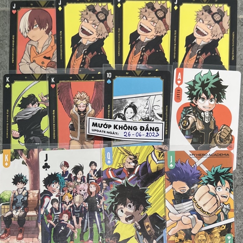 [MHA SẴN - P16] Thẻ bài PLC MY HERO ACADEMIA playing card muopkhongdang ...