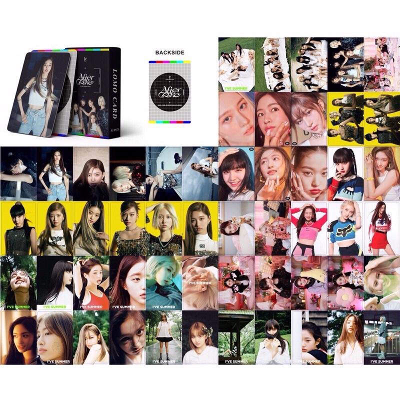 Set 55 lomo card Ive After Like | Shopee Việt Nam