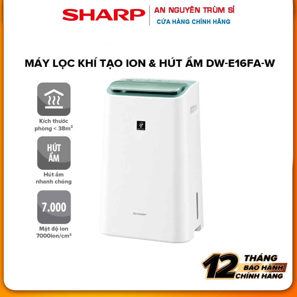 Máy tạo Plasmacluster ION và hút ẩm DW-E16FA-W Sharp - Hàng Chính Hãng | Shopee Việt Nam