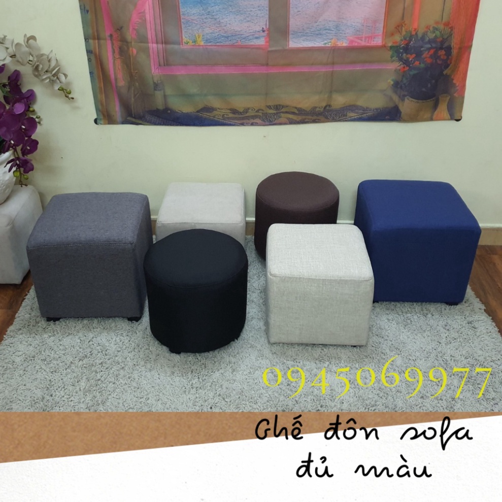 sofa giá rẻ Ghế đôn sofa mini nhiều màu. Ghế nhỏ phòng khách | Shopee ...