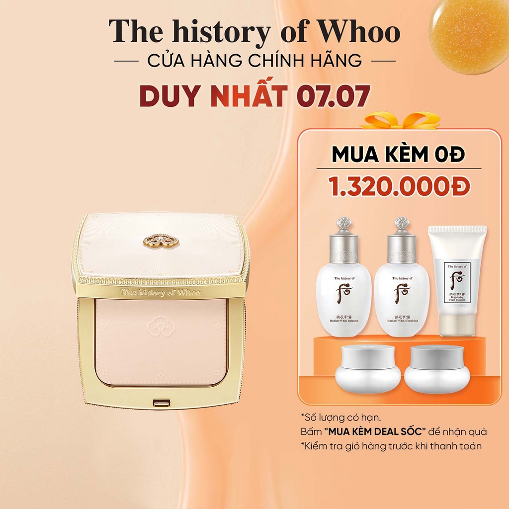 [Mã COSLUX77A giảm 150K đơn 1tr5] Phấn phủ nhung lì The history of Whoo Gongjinhyang Mi Velvet ...