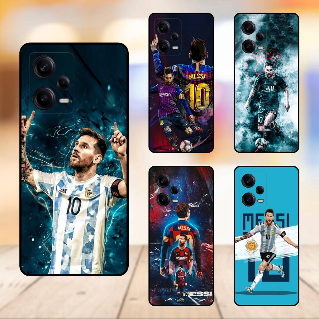 Ốp lưng điện thoại Redmi Note 12 Pro 5G viền đen Lionel Messi Barcelona ...