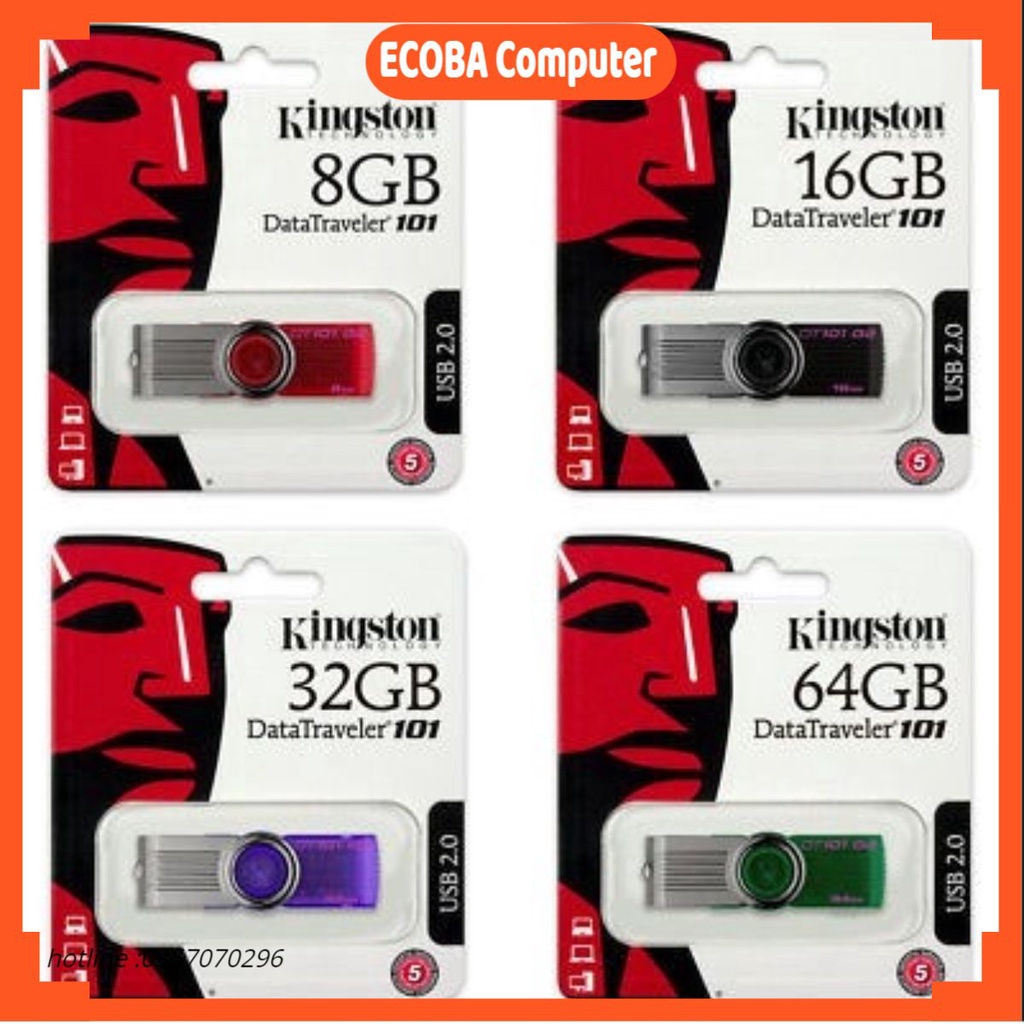 USB Kingston 4GB 8GB 16GB 32GB 64Gb thiết kế nhỏ gọn vỏ kim loại chống ...