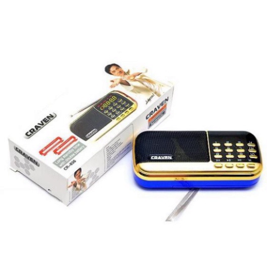 Loa nghe nhạc, nghe pháp, đài FM craven CR36 tặng cốc sạc | Shopee Việt Nam