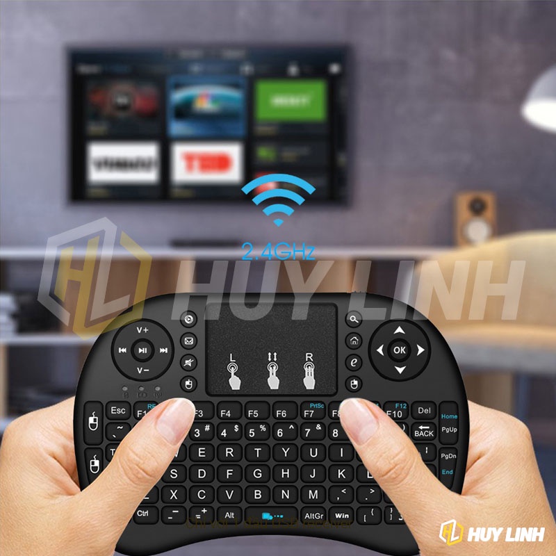 Bàn phím kiêm chuột không dây UKB 500 {KO CÓ LED} Mini Keyboard remote ...