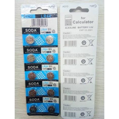 Pin cúc áo LR44 AG13 LR1130 AG10 (vỉ 10 viên) | Shopee Việt Nam