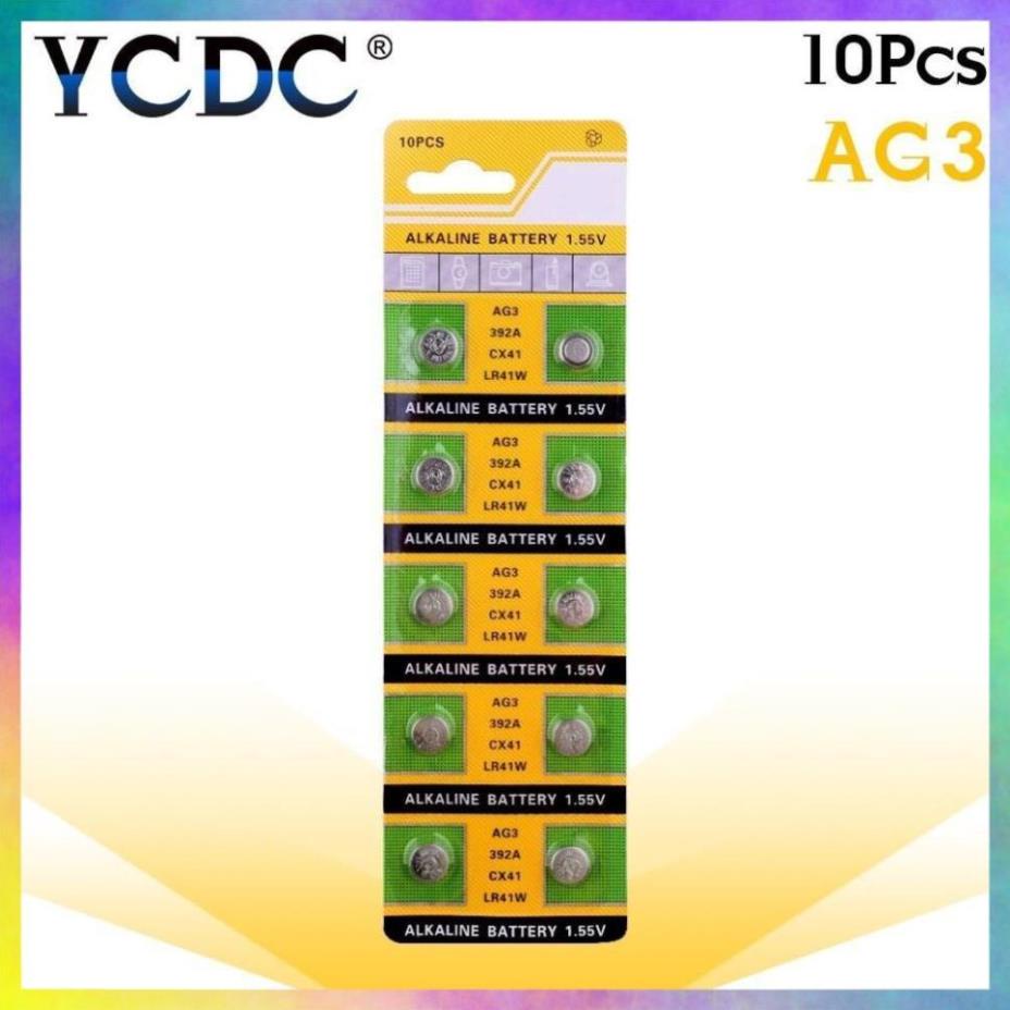 PIN KHUY CÚC ÁO LR41 / AG3 PIN ĐỒNG HỒ MÃ HÀNG CHUẨN PIN BỀN LOẠI 1 ...