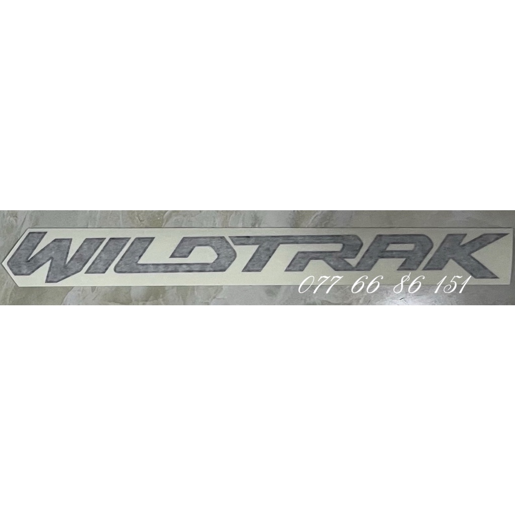 Tem Chữ Wildtrack Sau Đuôi Xe Ranger. Tem wildtrack sau xe Ranger ...