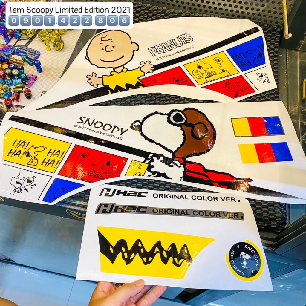 Tem Scoopy snoopy phiên bản Limited Edition chất liệu camay nhũ kim cao ...