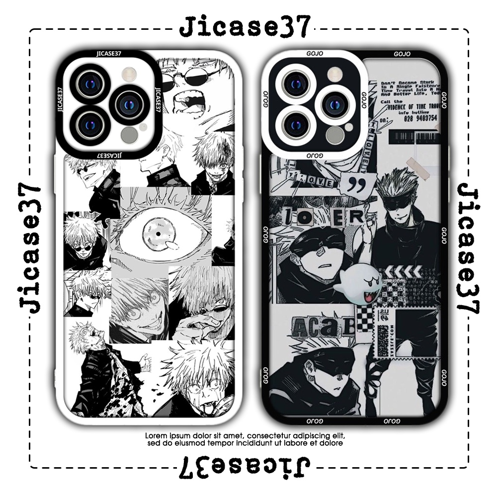 Ốp lưng iphone cạnh vuông JM Case Anime Gojo Satoru 6plus/6s/6splus/7 ...