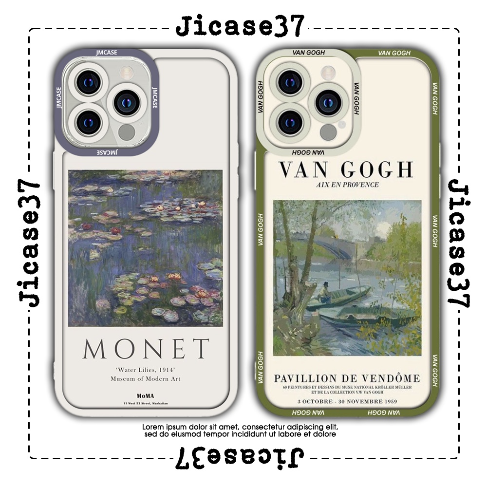 Ốp lưng iphone cạnh vuông JM Case Van Gogh ngư dân 6plus/6s/6splus/7 ...