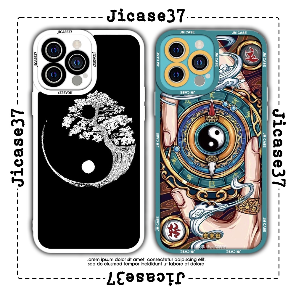 Ốp lưng iphone cạnh vuông JM CASE la bàn âm dương đẹp 6plus/6s/6splus/7 ...