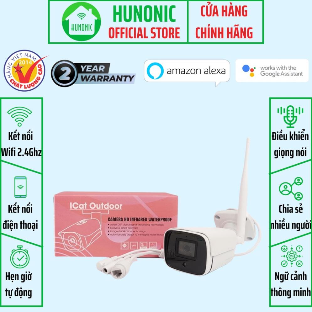 Camera Wifi Thông Minh Ngoài Trời Hunonic ICat Outdoor xoay 360 Độ, Màu ...