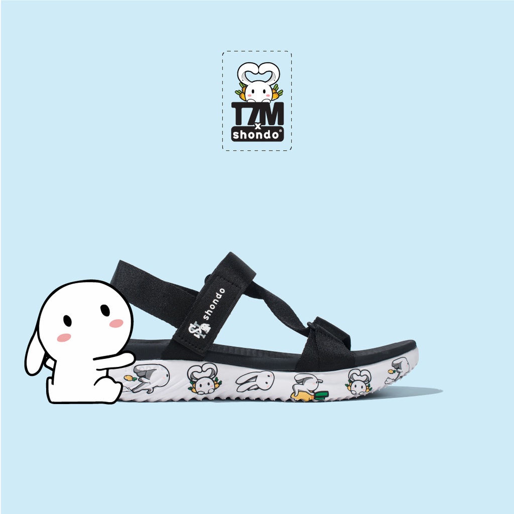 Giày Sandals Nam Nữ Shondo F7 Thỏ Bảy Màu Continew T7M Đen F7N0110 ...