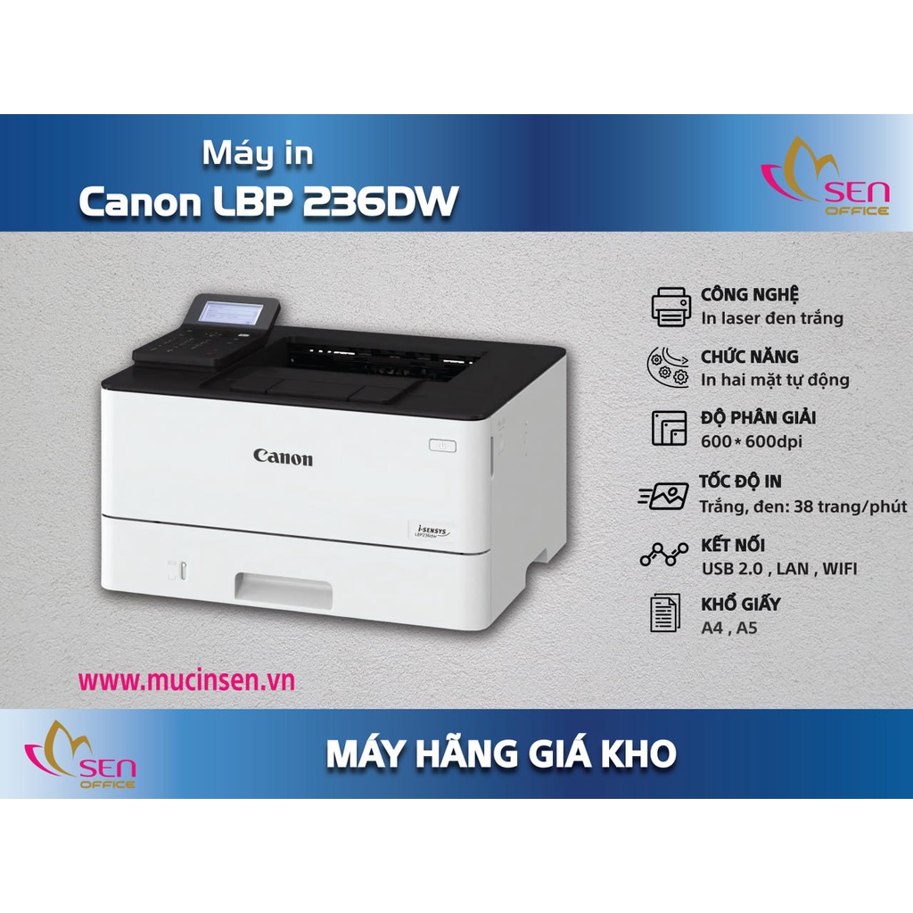 Máy in Laser Canon LBP 236DW | Shopee Việt Nam