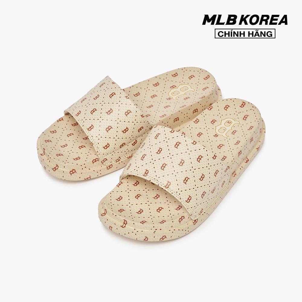 MLB - Dép quai ngang unisex Chunky Mound Diamond Monogram 3ALPCDM33-43CRS | Shopee Việt Nam