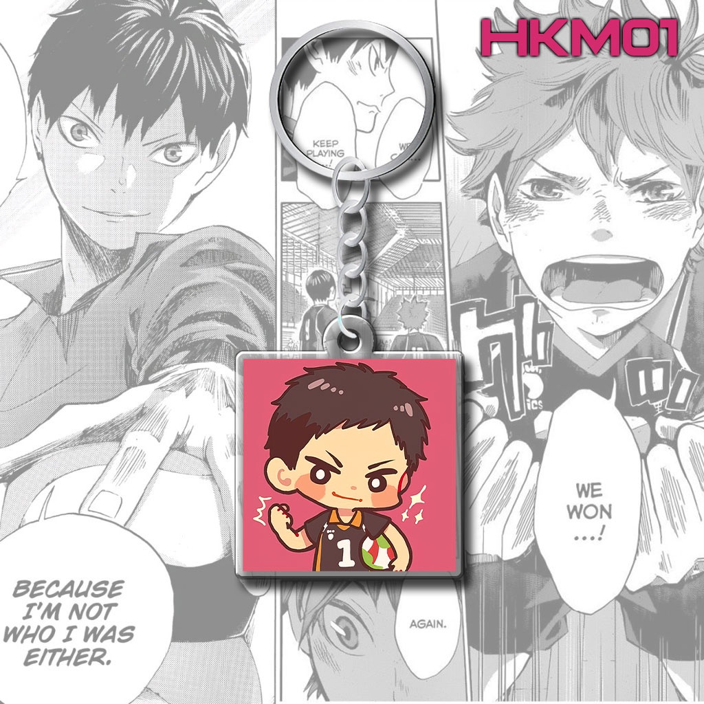 Móc khóa anime Haikyuu Hinata Nishioya Okikawa Kozume Tsukishima Oikaưa ...