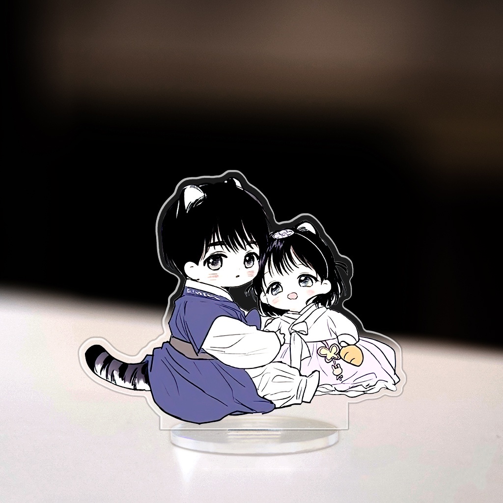 Mô hình standee No Love Zone Han Jihuyk Lee Eun Gyeom Yoonji chibi ...