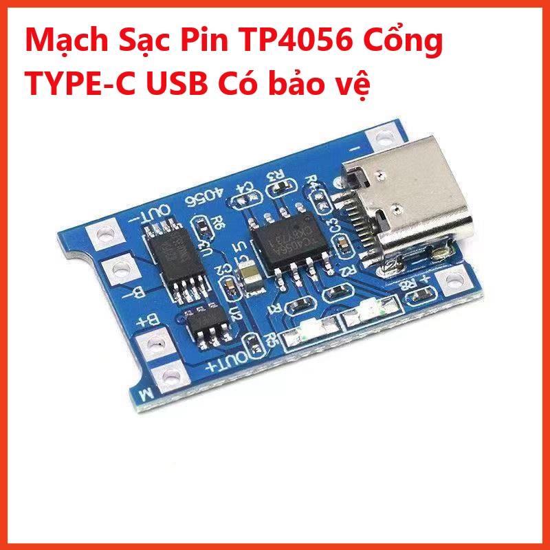 Mạch Sạc Pin TP4056 Cổng TYPE-C USB, Cổng Micro Có bảo vệ | Shopee Việt Nam