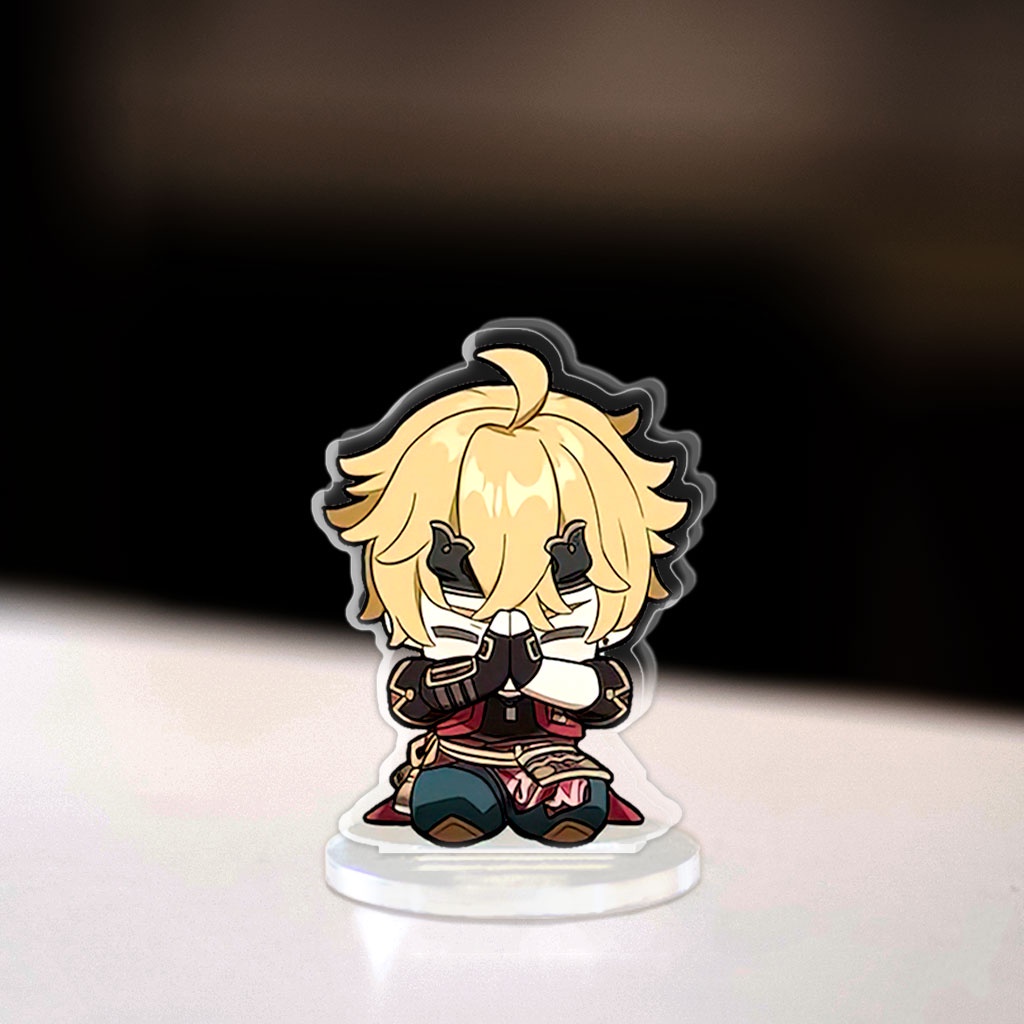 Mô hình Mini Genshin impact Standee Chibi Anime Game Nhân vật Zhongli ...