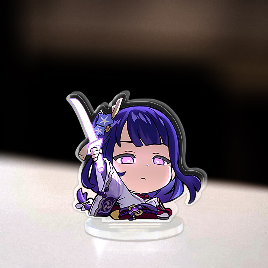 Mô hình Mini Genshin impact Standee Chibi Anime Game Nhân vật Zhongli ...