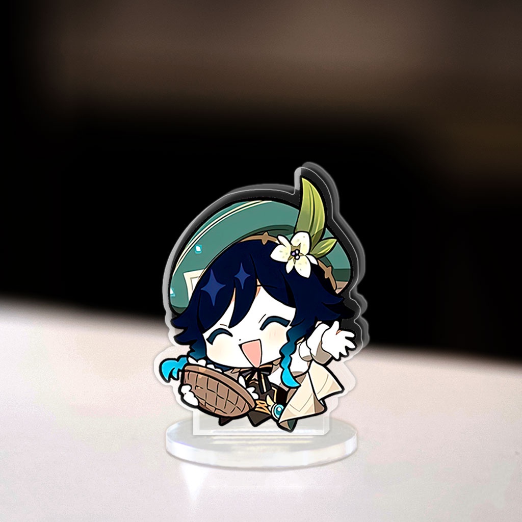 Mô hình Mini Genshin impact Standee Chibi Anime Game Nhân vật Zhongli ...