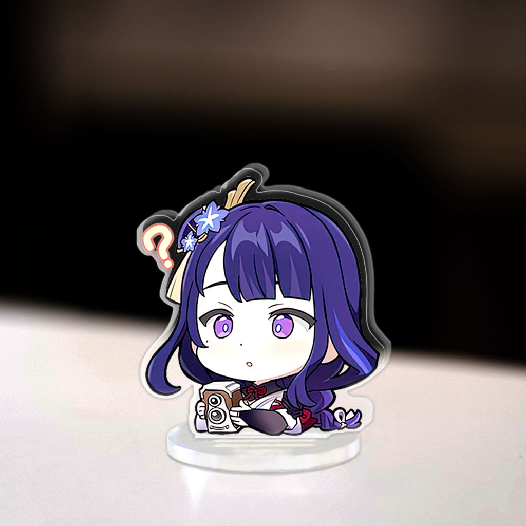 Mô hình Mini Genshin impact Standee Chibi Anime Game Nhân vật Zhongli ...