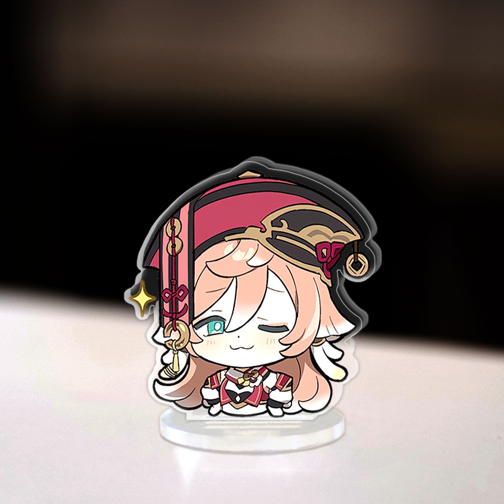 Mô hình Mini Genshin impact Standee Chibi Anime Game Nhân vật Zhongli ...