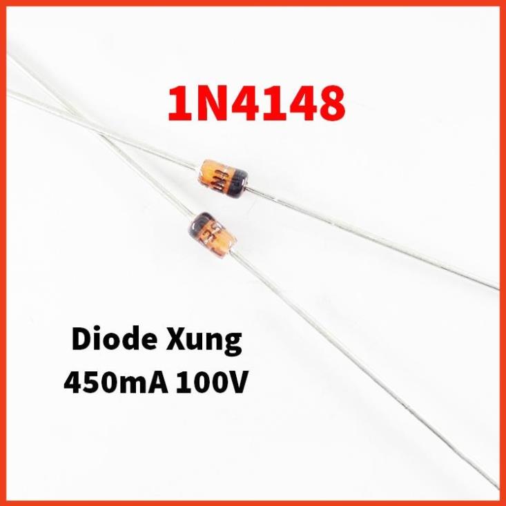 Túi 10 Con - Diode Xung 1N4148 450mA 100V Chân Cắm DO-35 DIP - Diode Zenner 4148 | Shopee Việt Nam