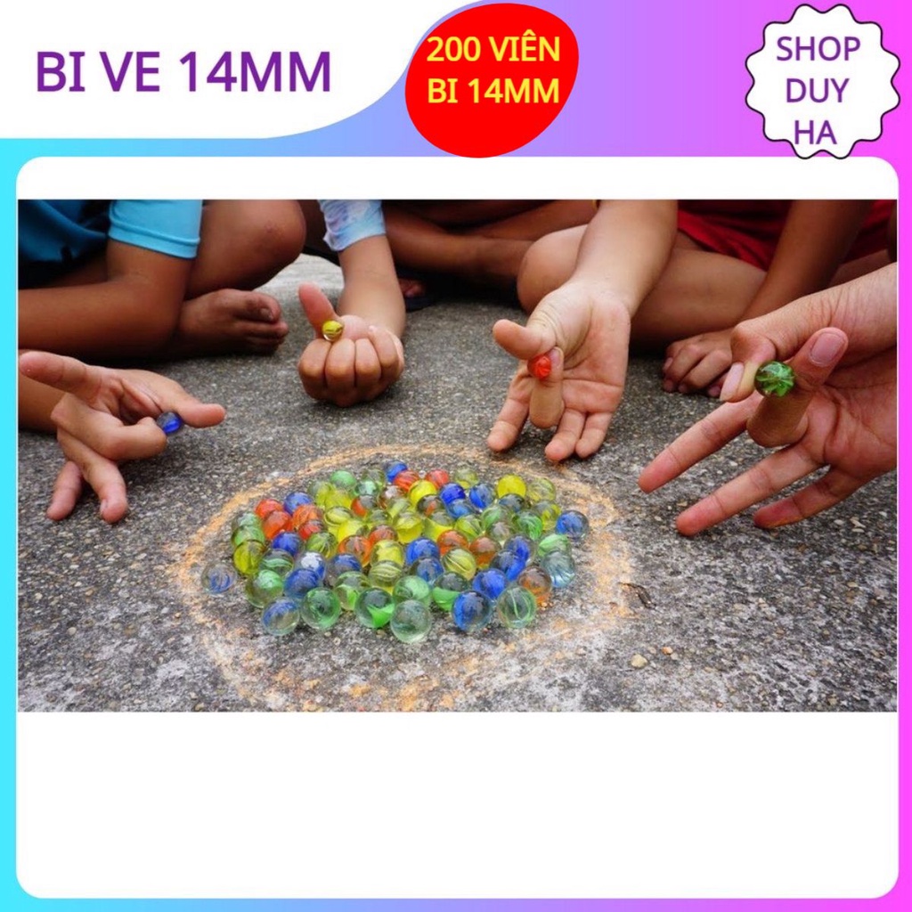 BI VE 8 KHÍA ĐỦ MÀU SIZE 1.4CM BẰNG THỦY TINH [ Bi 14mm] | Shopee Việt Nam