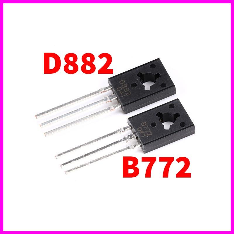 Transistor Ngược D882, Transistor Thuận B772 - TO126 NPN 3A/40V | Shopee Việt Nam