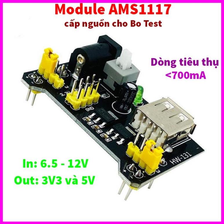 Module Nguồn AMS1117 3V3 5V, Cấp Nguồn Cho Bo Test, Tương Thích Tốt Với ...