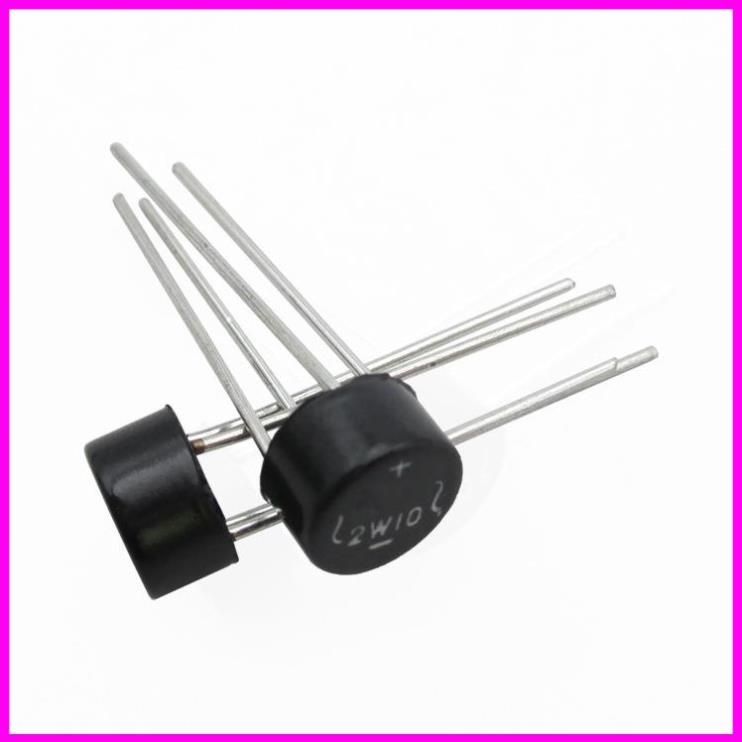 Diode Cầu Chỉnh Lưu Tròn 2W10 2A 1000V Dip 4 Chân Cắm | Shopee Việt Nam