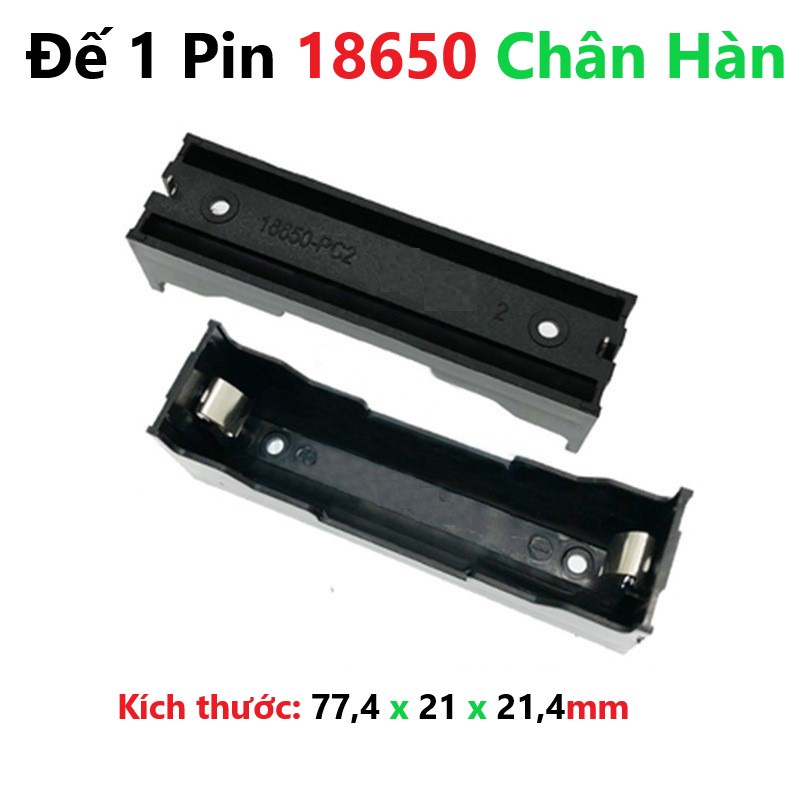 Hộp Đế Pin 18650 Có 2 Dây Đầu Ra 1 Pin, 2 Pin, 3 Pin, 4 Pin, Khay Pin ...