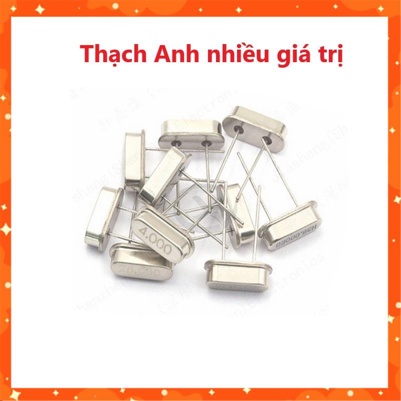 Thạch Anh 4MHz, 8MHz, 12MHz, 11,0592MHz, 16MHz, 20MHz, 32,768MHz 2 chân cắm, 3 chân cắm - tạo ...