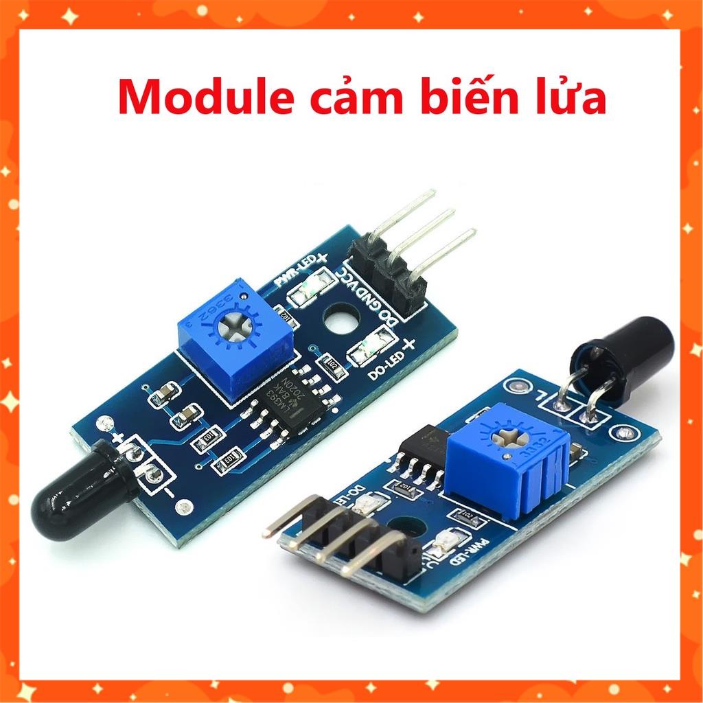 Module cảm biến lửa, Mạch cảm biến phát hiện ngọn lửa Flame sensor ...