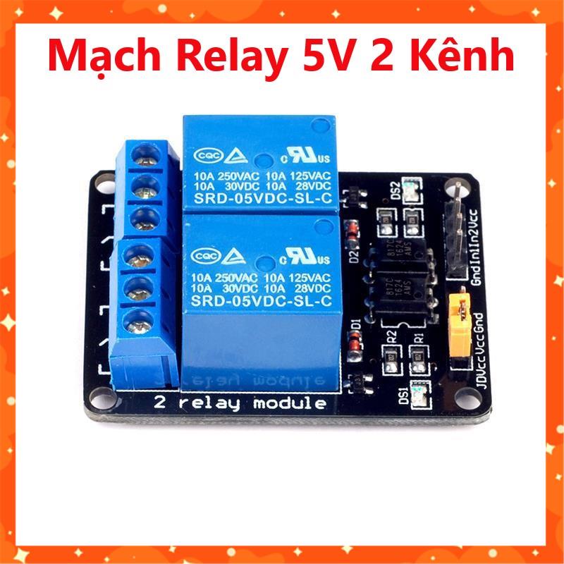 Module Relay 5VDC - Mạch Rơ le 5VDC 1 Kênh - 2 Kênh | Shopee Việt Nam
