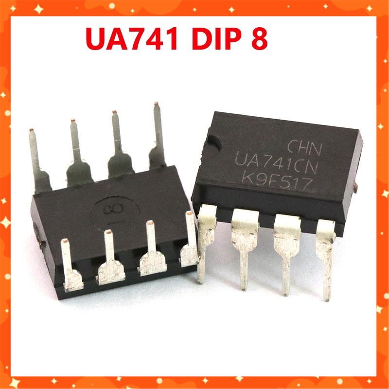 Ic Khuếch Đại Thuật Toán Op Amp UA741, 741 Dip 8 - Chân Cắm chính hảng | Shopee Việt Nam