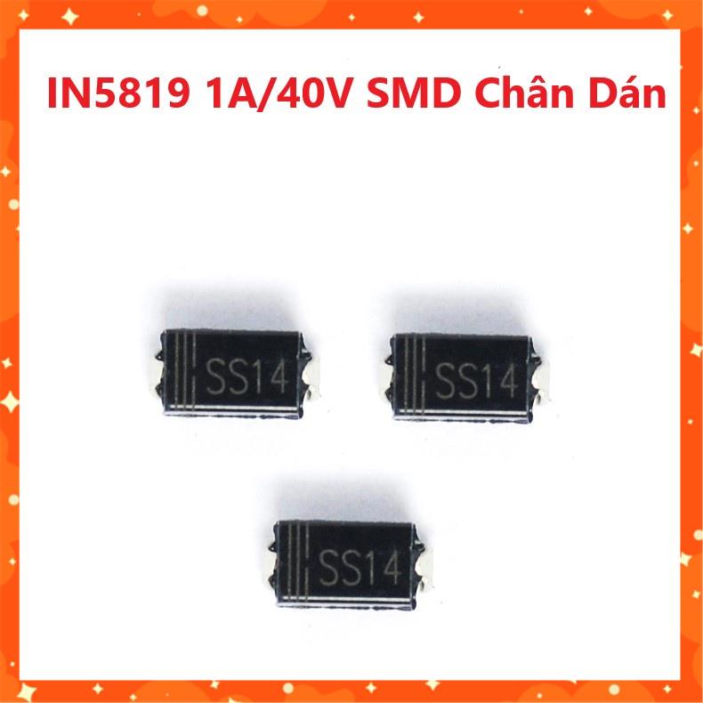 Túi 10 Con - SS14 - Diode Schottky IN5819 1A/40V SMD Chân Dán - Đi Ốt ...