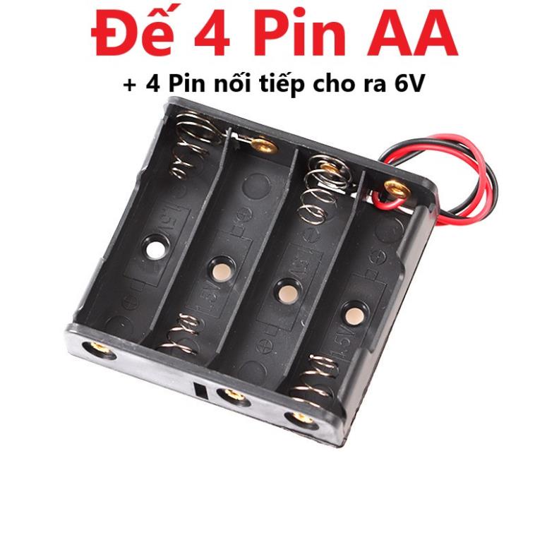 Đế Pin AA Có Nắp Kèm Công Tắc, 1Pin, 2 Pin, 3 Pin, 4 Pin - Đế Pin Con ...