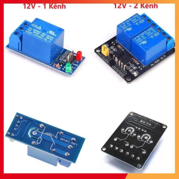 Module Relay 5VDC 12VDC 1 Kênh 2 Kênh - Mạch Relay 5V 12V 1 kênh 2 Kênh ...
