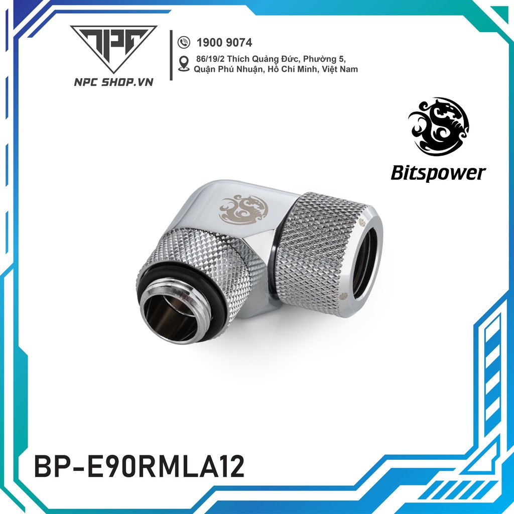 BITSPOWER FITTING NỐI GÓC 90 CẮM ỐNG OD12MM V2 (SILVER) | Shopee Việt Nam